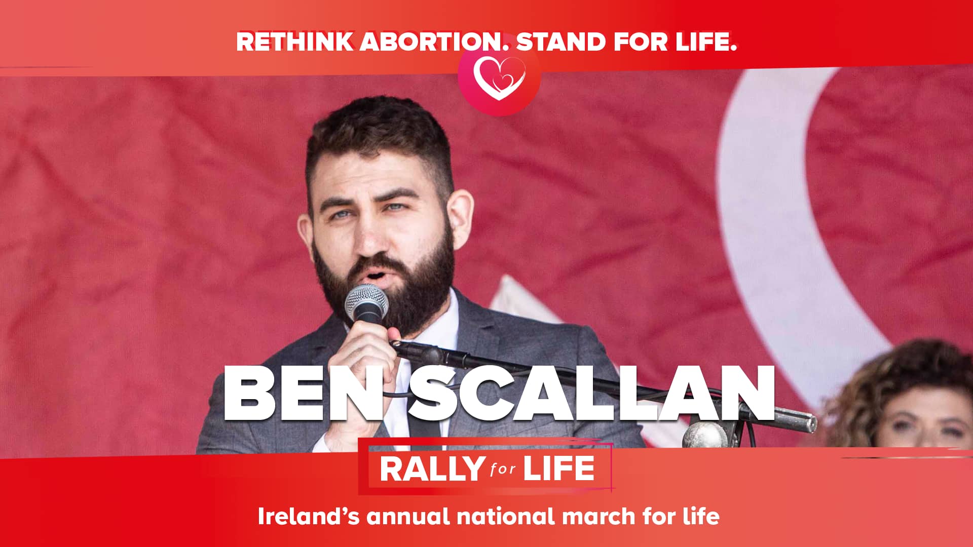 Ben Scallan from Gript Media speaking at the All Ireland Rally for Life ...