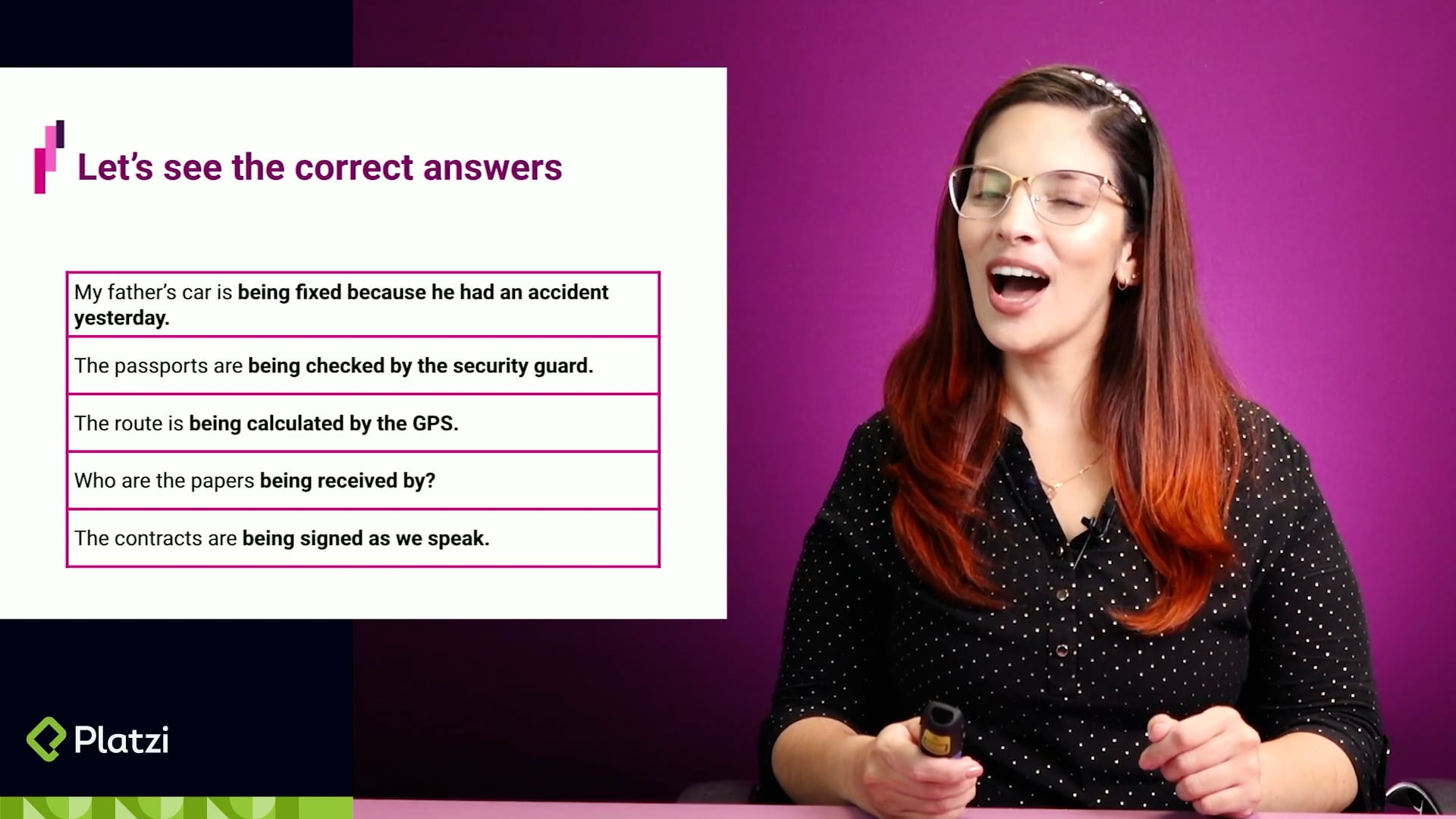 18. Present continuous passive - Platzi.mp4 on Vimeo