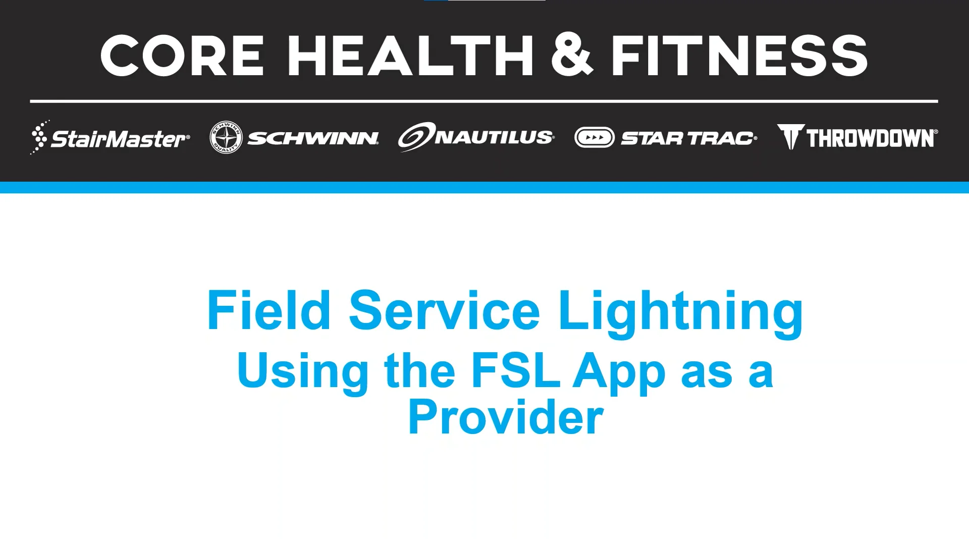 Using the Core FSL App as a Provider