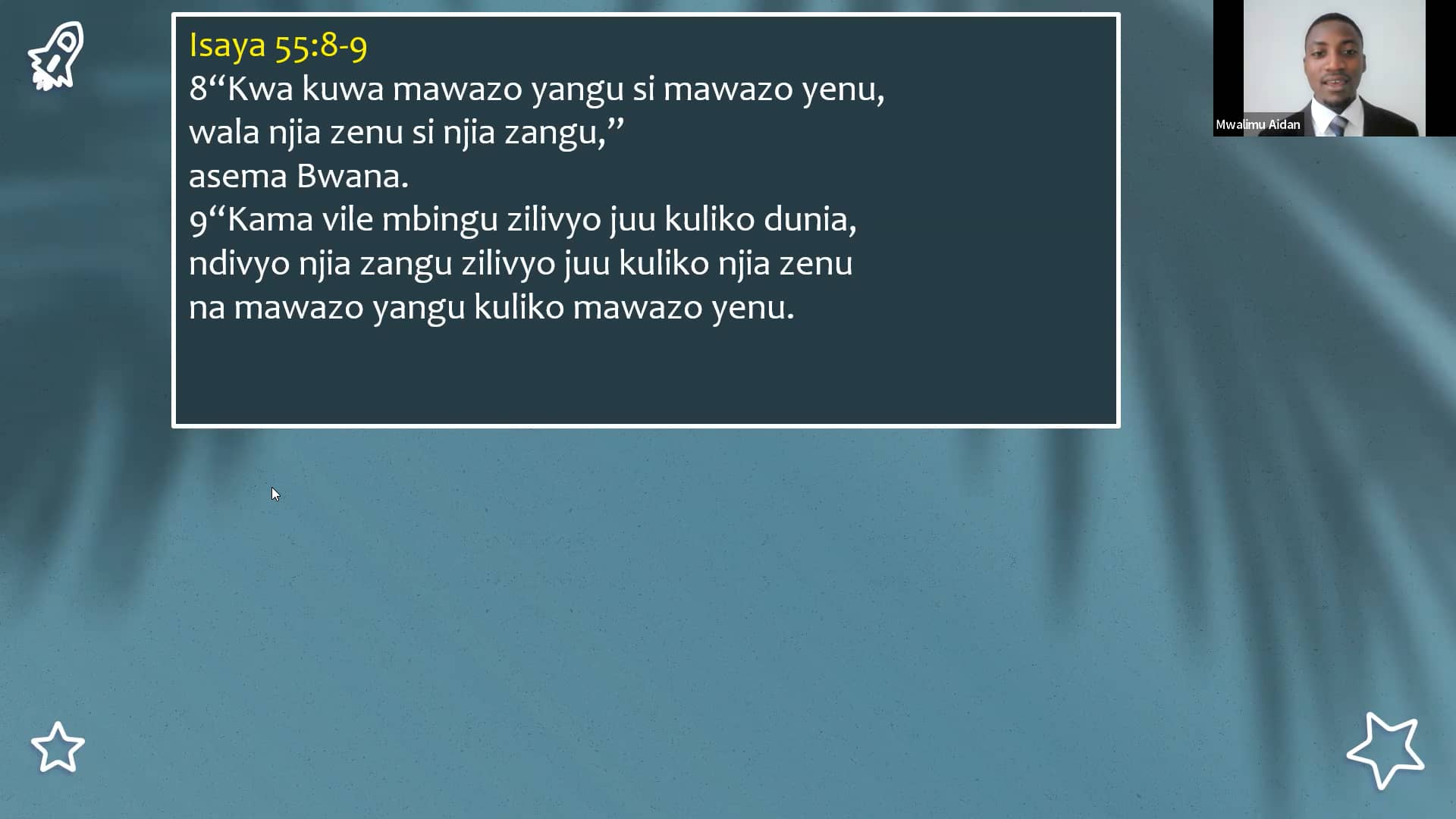 Mfano wa Mbingu na Nchi Jua Mwezi na Nyota 2.mp4 on Vimeo