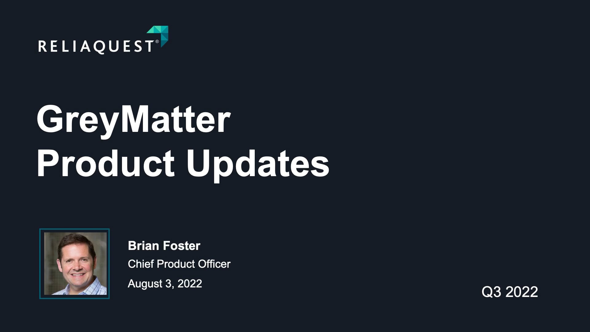 ReliaQuest GreyMatter Update on Vimeo