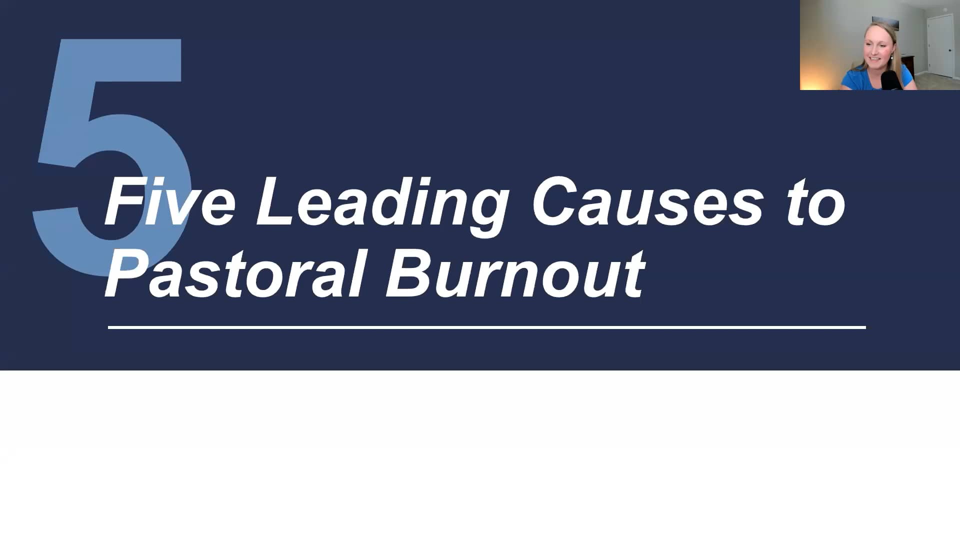 Barna Webinar Replay : Five Leading Causes to Pastoral Burnout on Vimeo