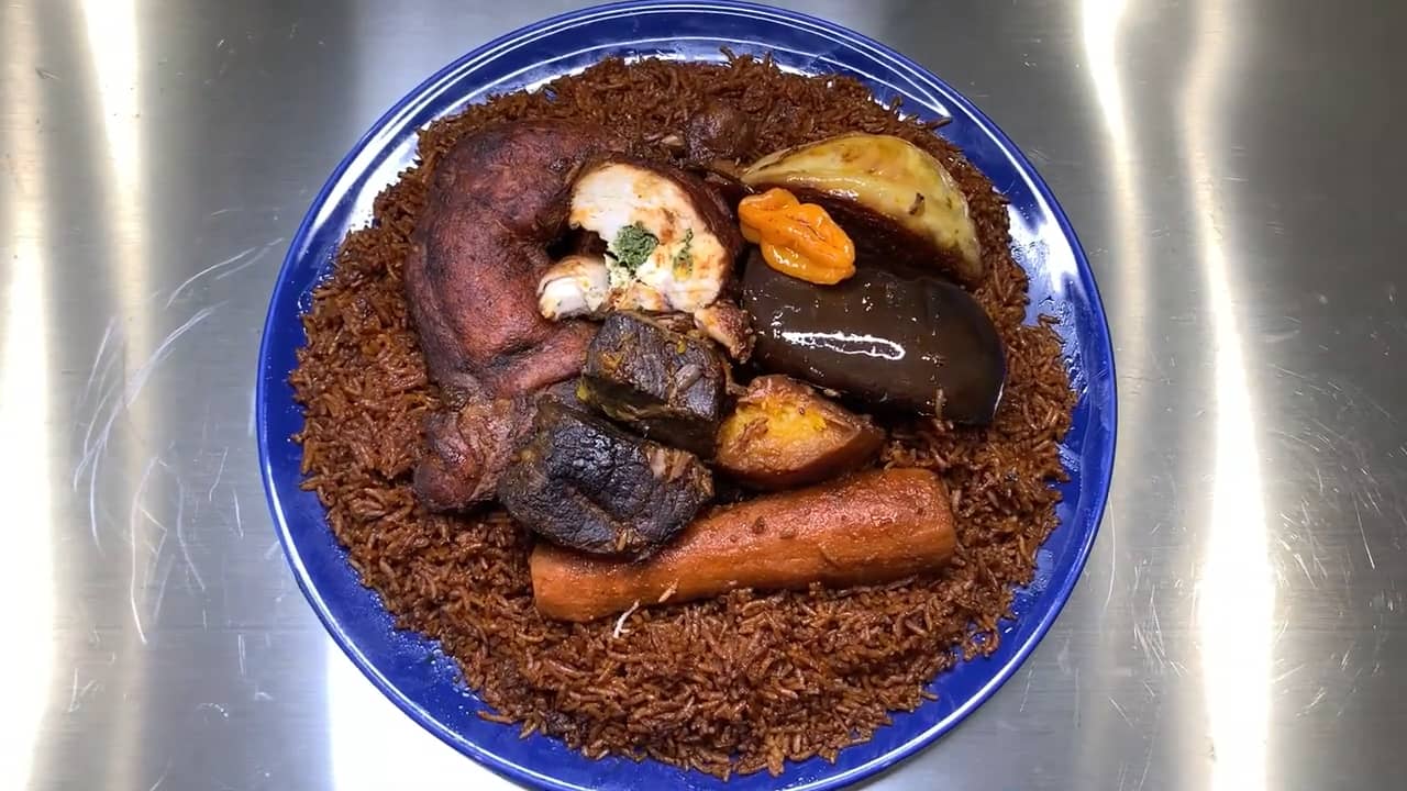 THE BEST JOLLOF RICE _ Gambian - Senegalese Benachin _ How To Make ...