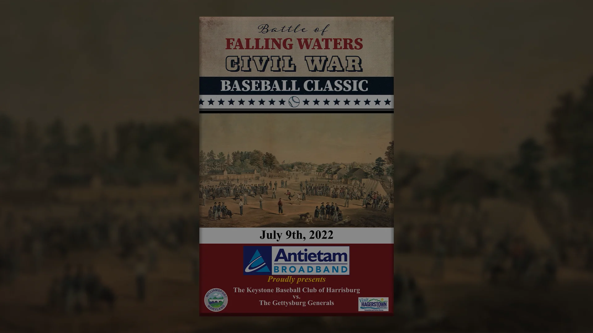 Civil War Baseball Exhibition at Williamsport.mp4