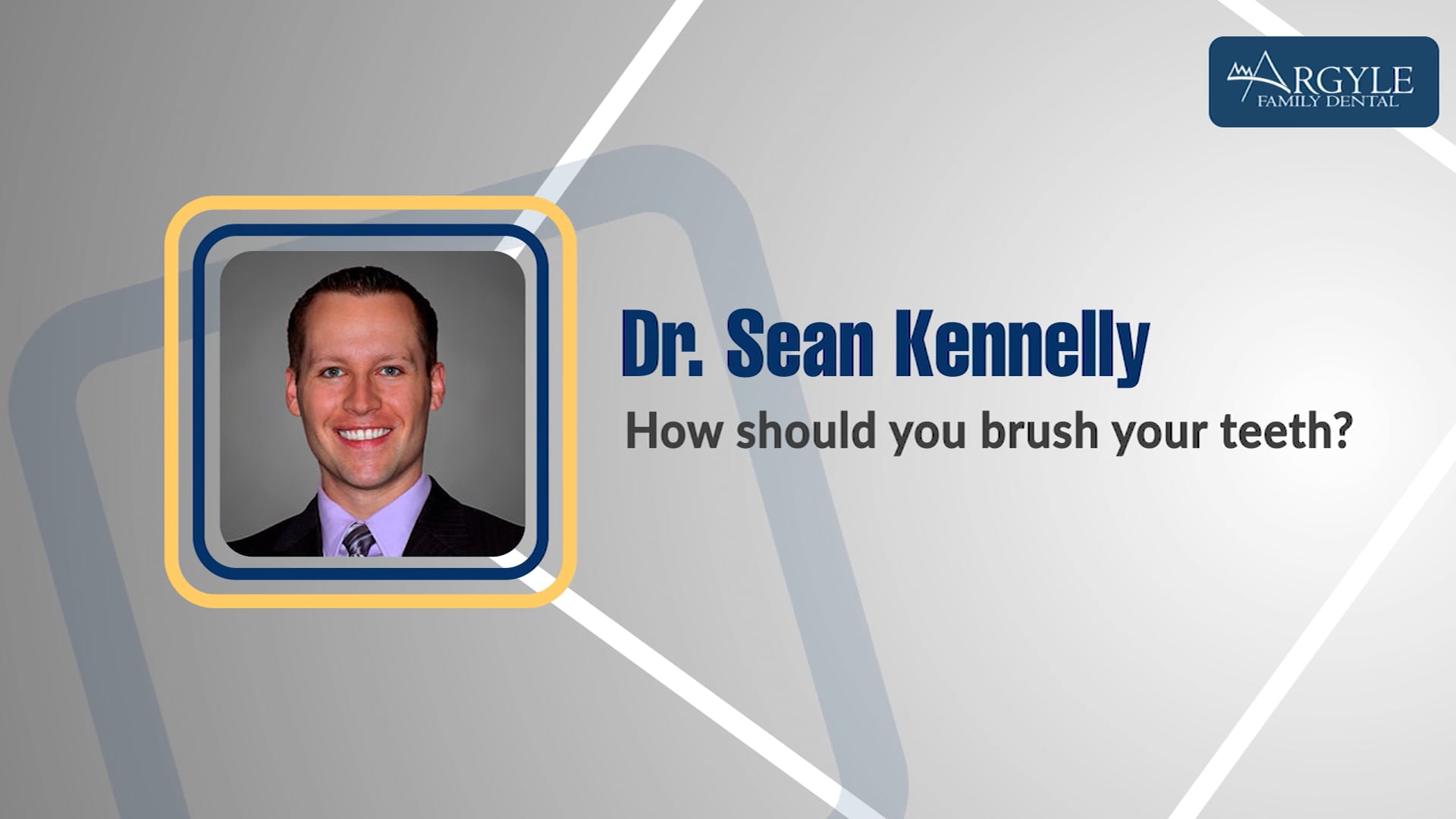 Dr Sean Kennelly - How should you brush your teeth on Vimeo