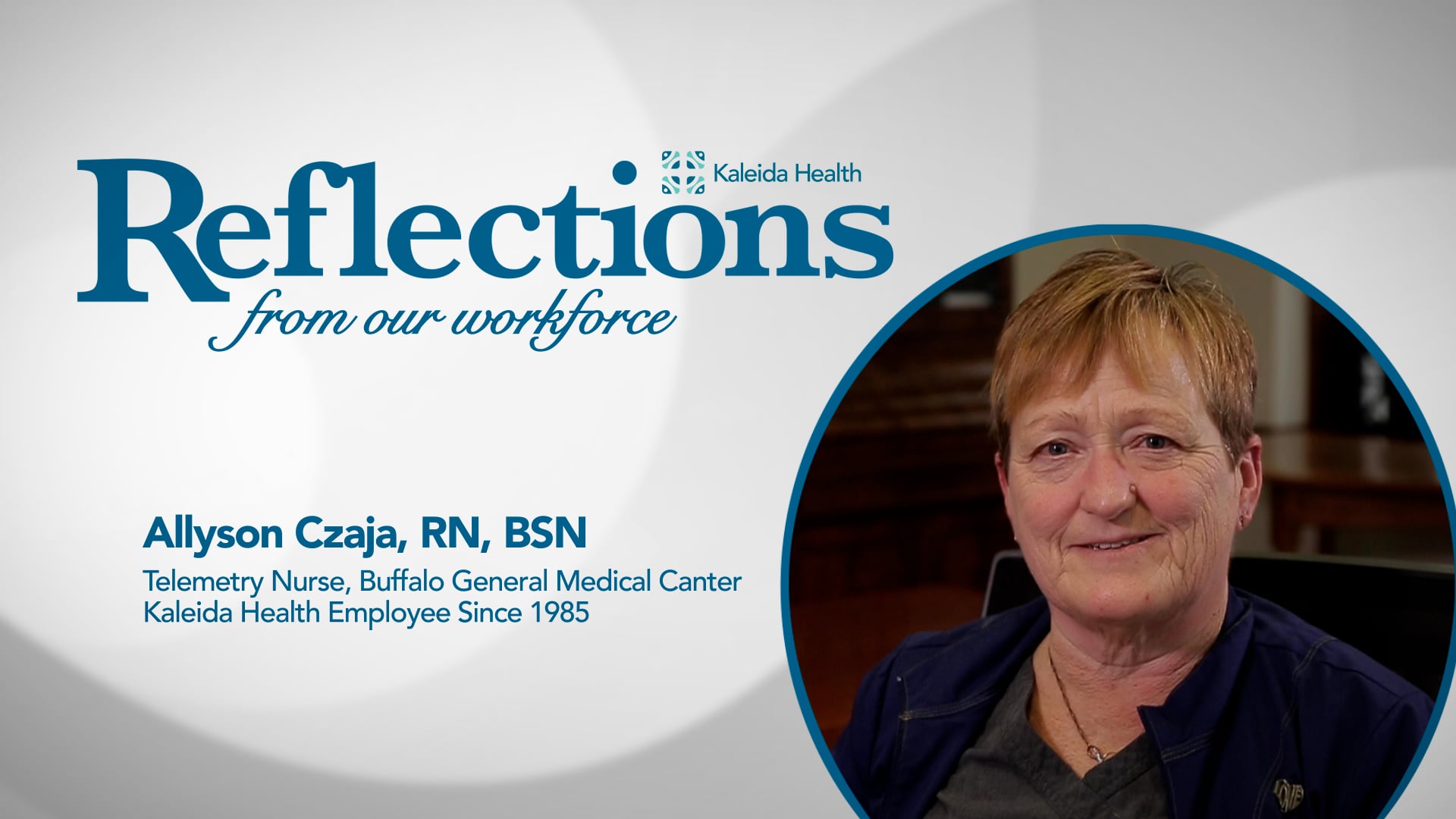 Reflections from our Workforce - Allyson Czaja, RN, BSN on Vimeo