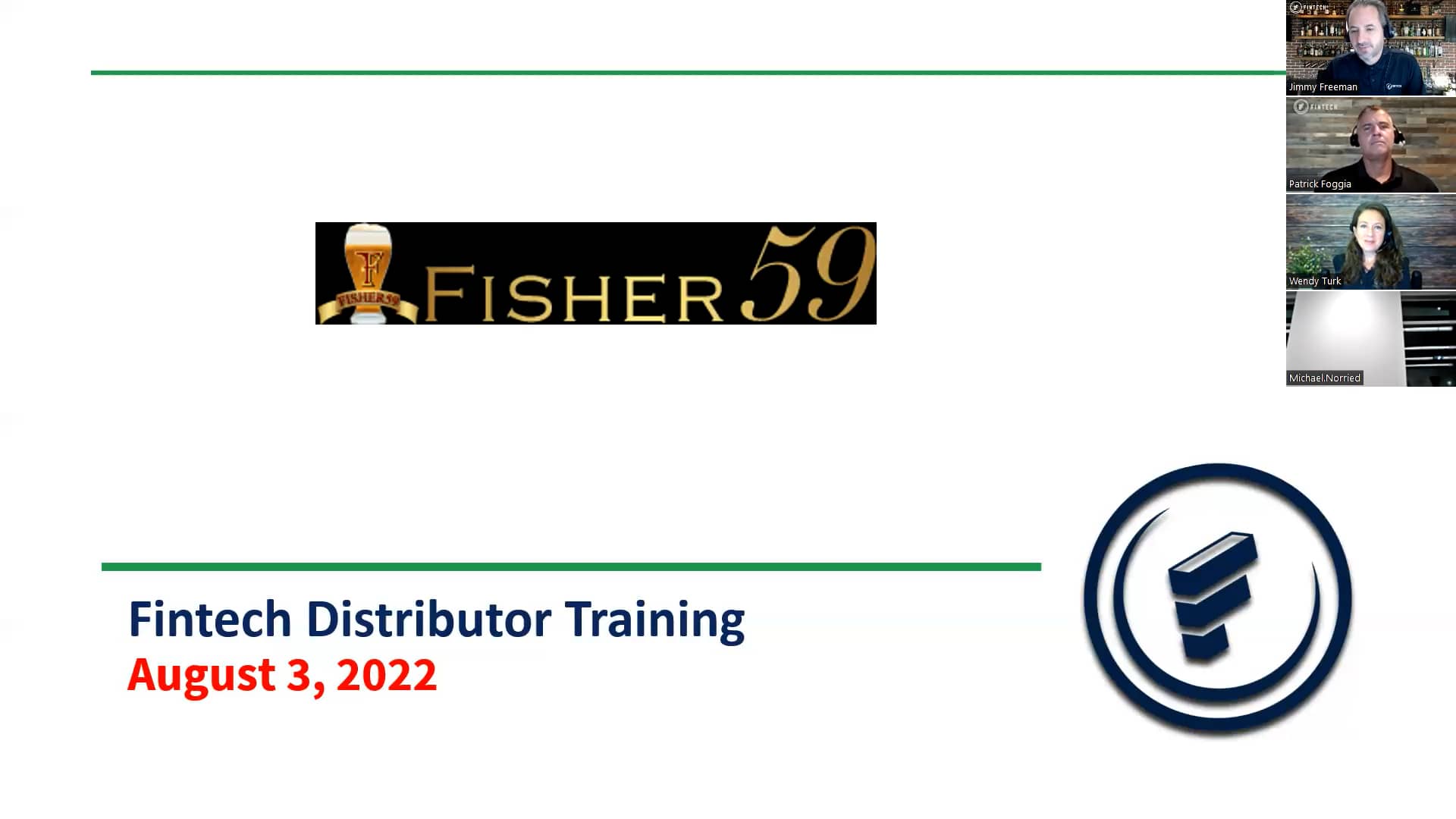 Fisher 59 Distributor Training 8.3.22 on Vimeo
