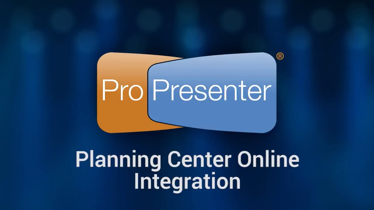 ProPresenter 6 Planning Center Online.mp4 on Vimeo
