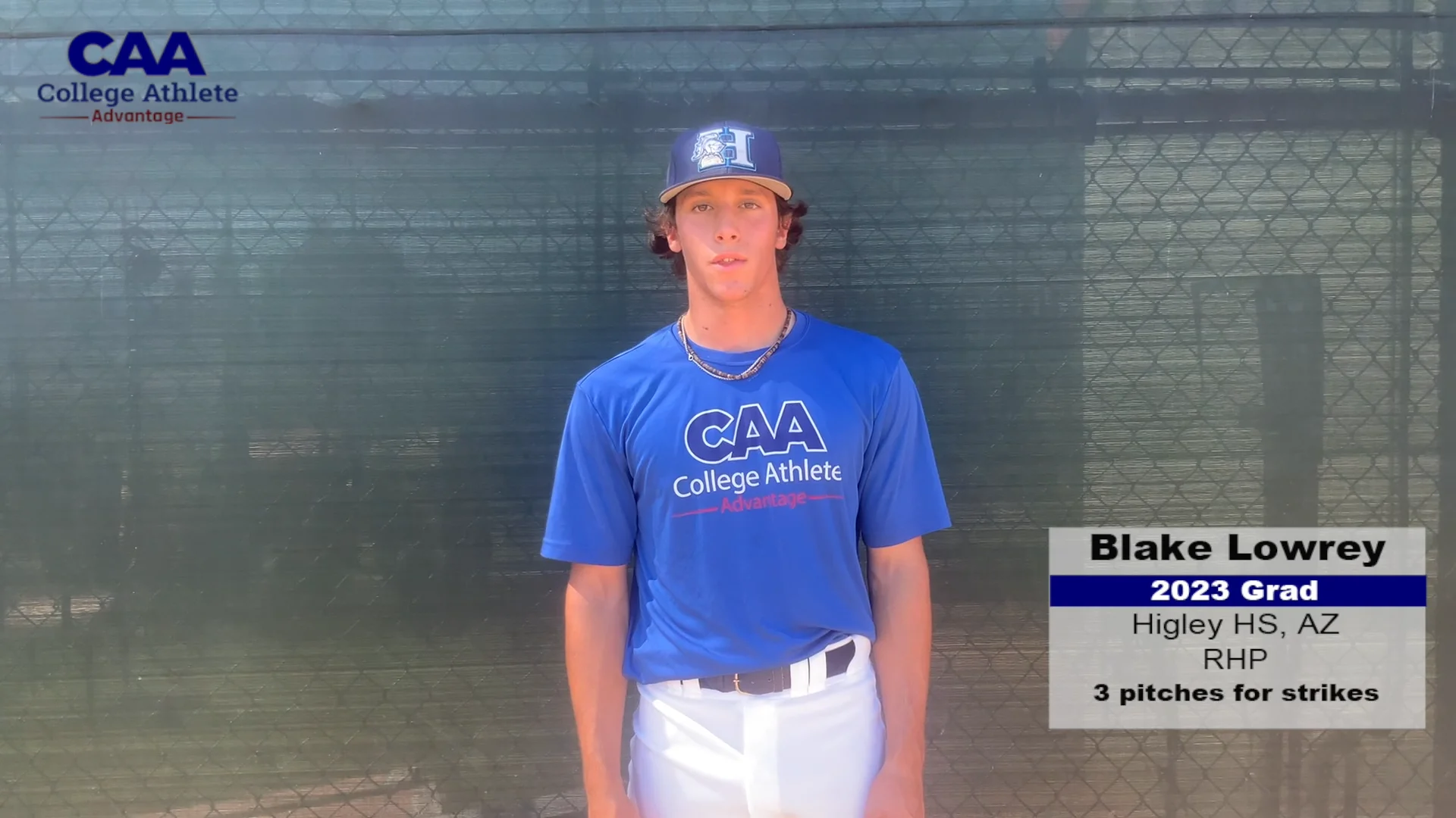 Blake Lowrey - 2023 Grad- RHP