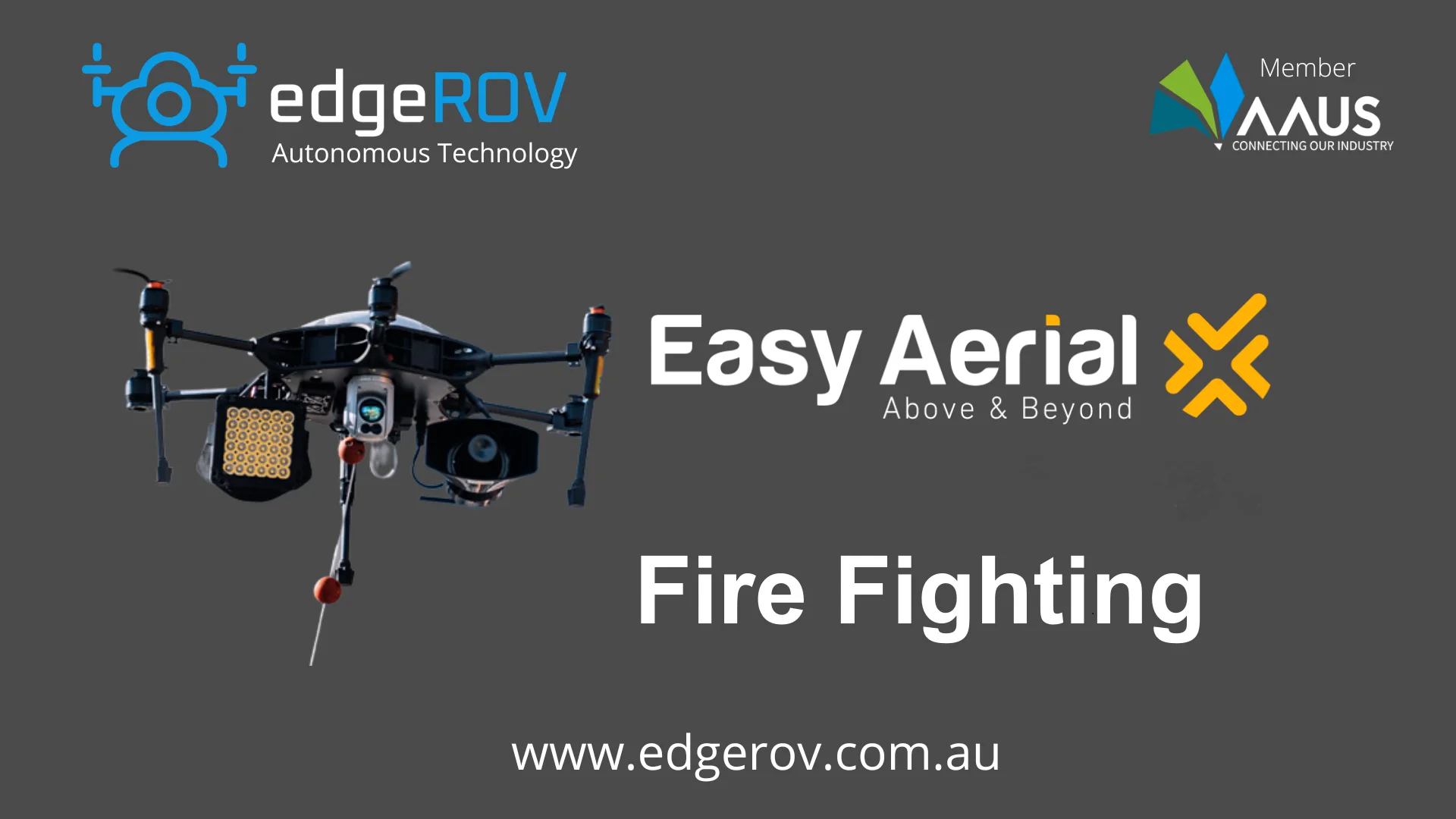 EROV-Easy Aerial-Drone-in-a-Box - Fire Fighting / Detection