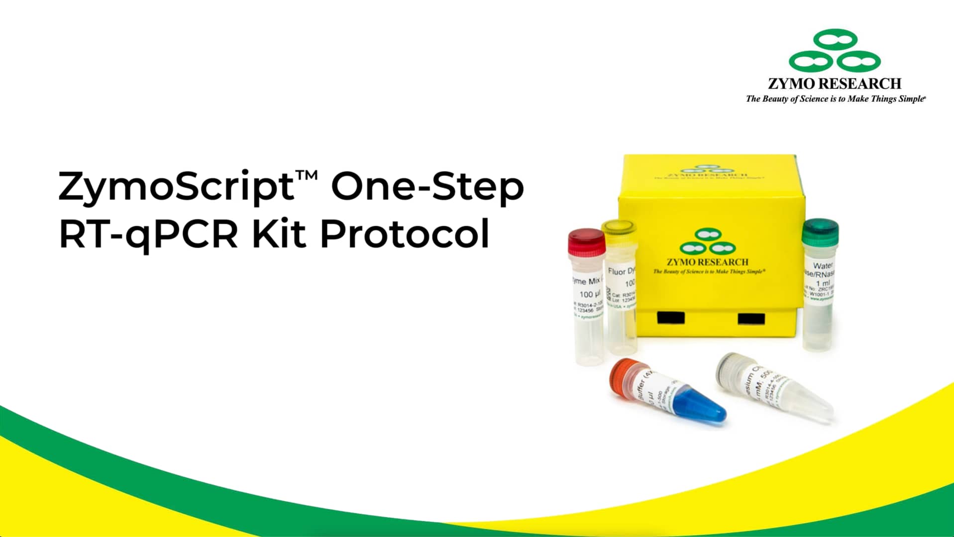 ZymoScript One-Step RT-qPCR Protocol Video on Vimeo