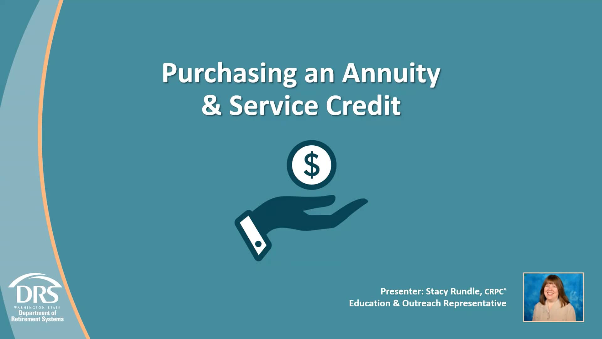 Purchasing an Annuity and Service Credit on Vimeo