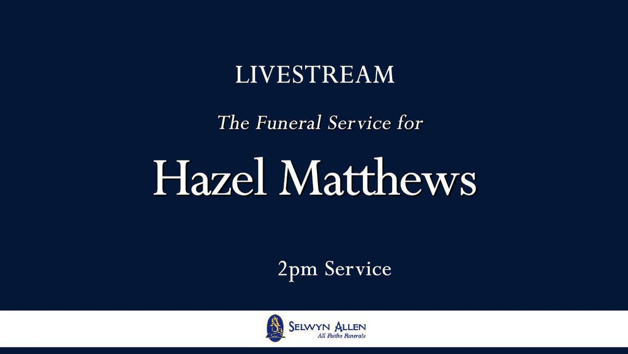 The Funeral Service for Hazel Matthews on Vimeo