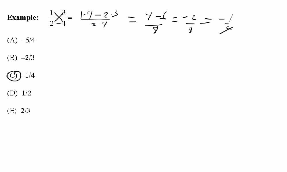 274 Fractions Adding by Cross-multiplying Example 1 on Vimeo