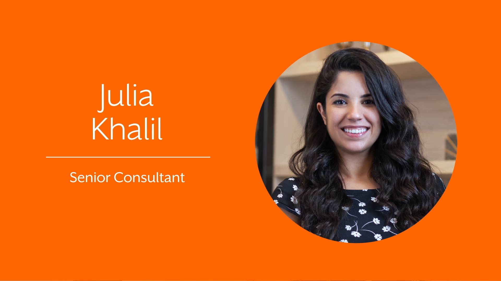 Julia Khalil Spotlight on Vimeo