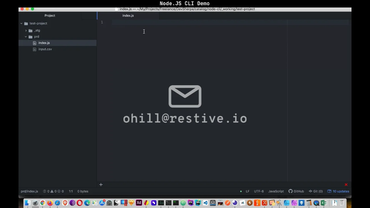 Node.js CLI app build demo on Vimeo
