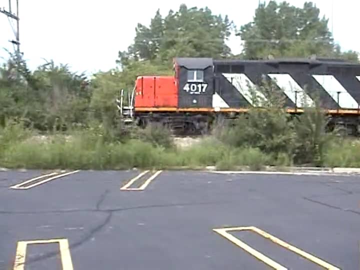 CN GP9RM 4017 westbound. 2001. on Vimeo