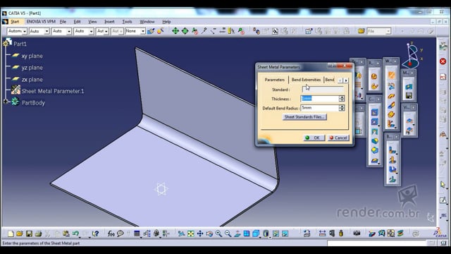 Curso Catia V5 Chapas Metálicas | Render Cursos Online