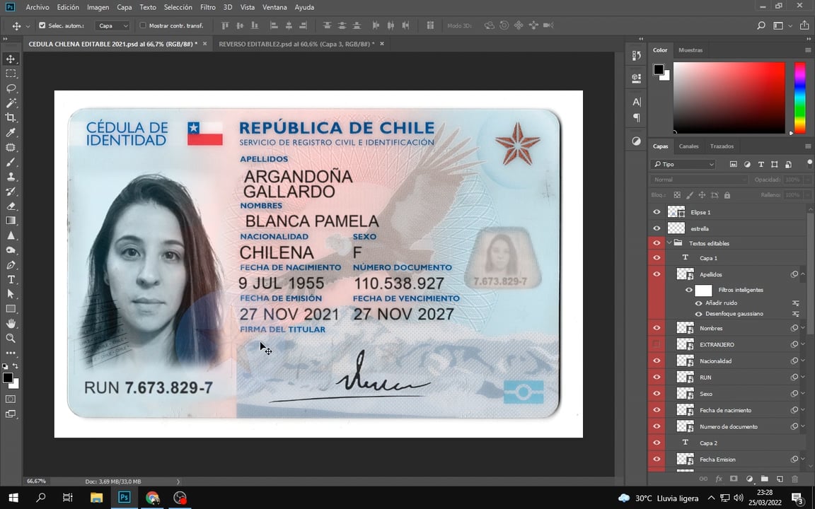 Carnet de Chile PSD | Actualizacion 2022 on Vimeo