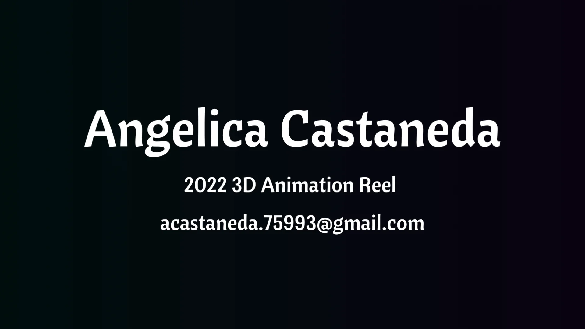 Angelica Castaneda 2022 Demo Reel on Vimeo