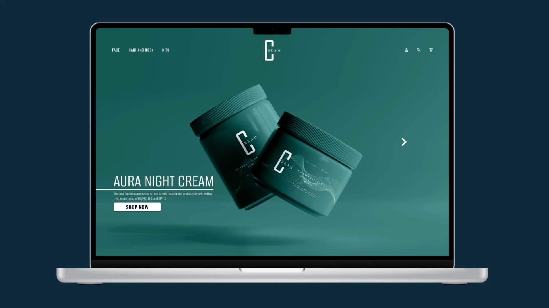 Cosmetic Cream Website Design on Vimeo
