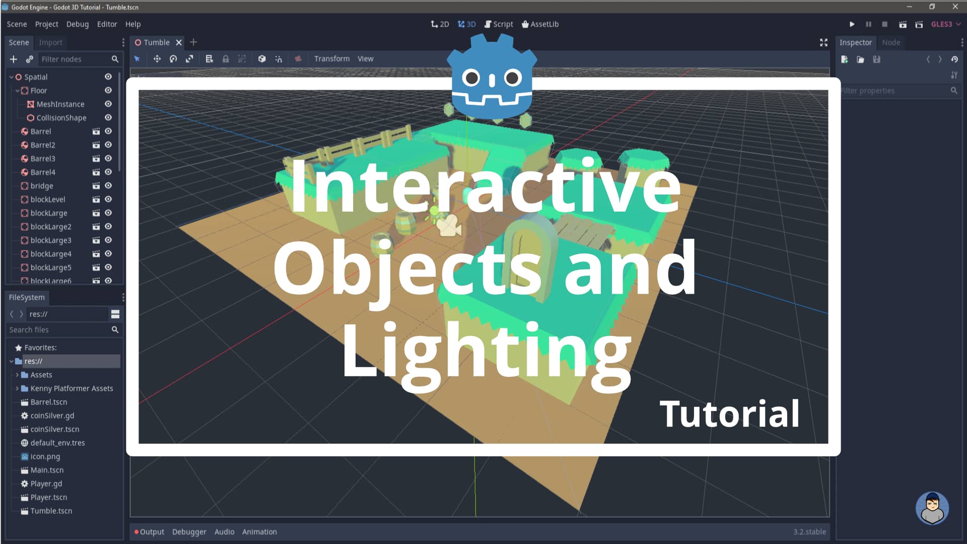 Introduction to Godot 3D [3.2] - Part 4: Interactive Objects and ...