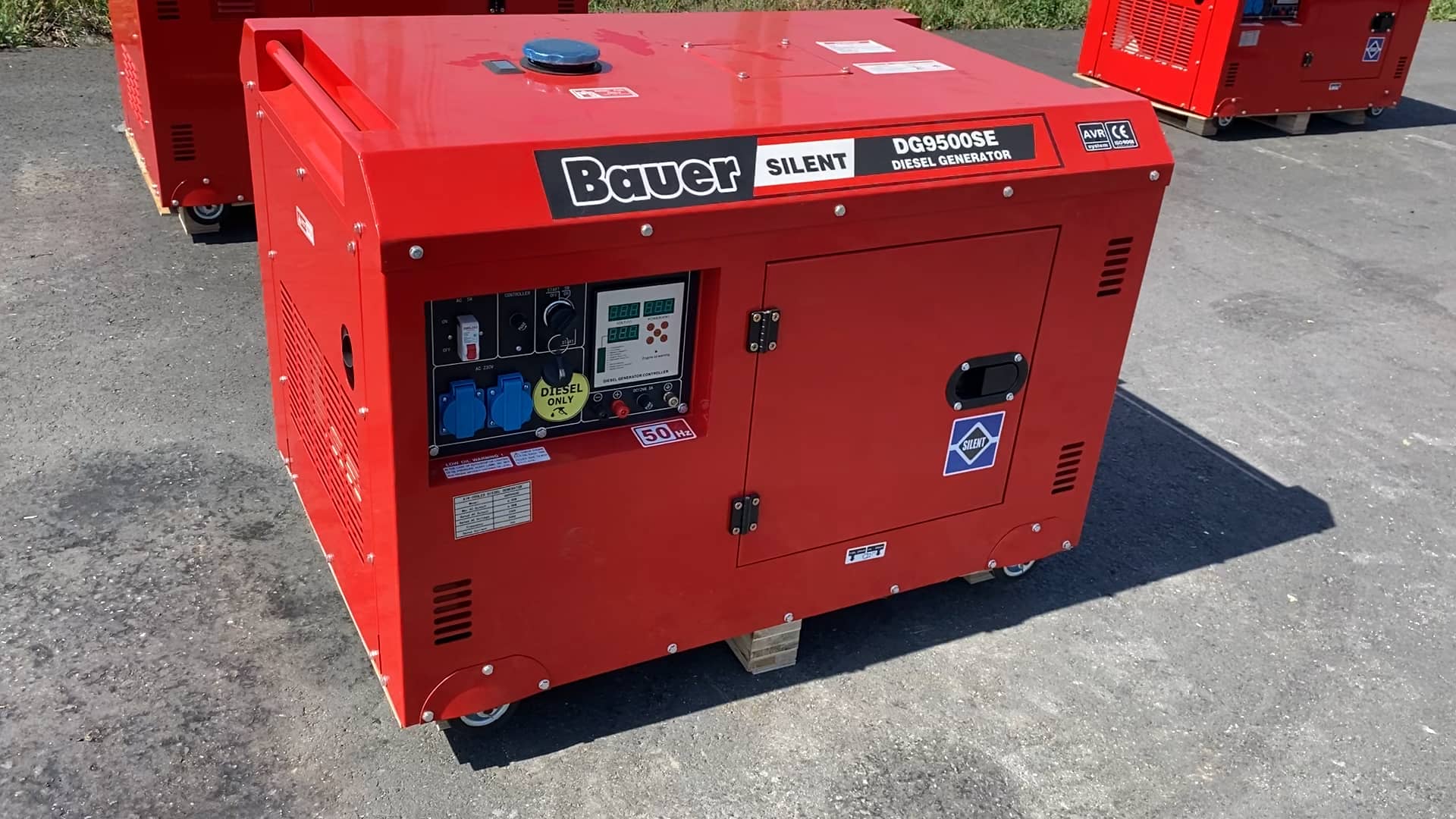 Unused Bauer DG9500SE 6.5Kw, 8KvA Diesel Generator - Dormagen August 22 ...