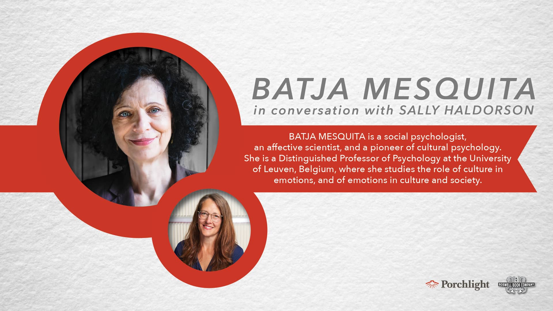 Batja Mesquita in Conversation with Sally Haldorson | Author Interview ...