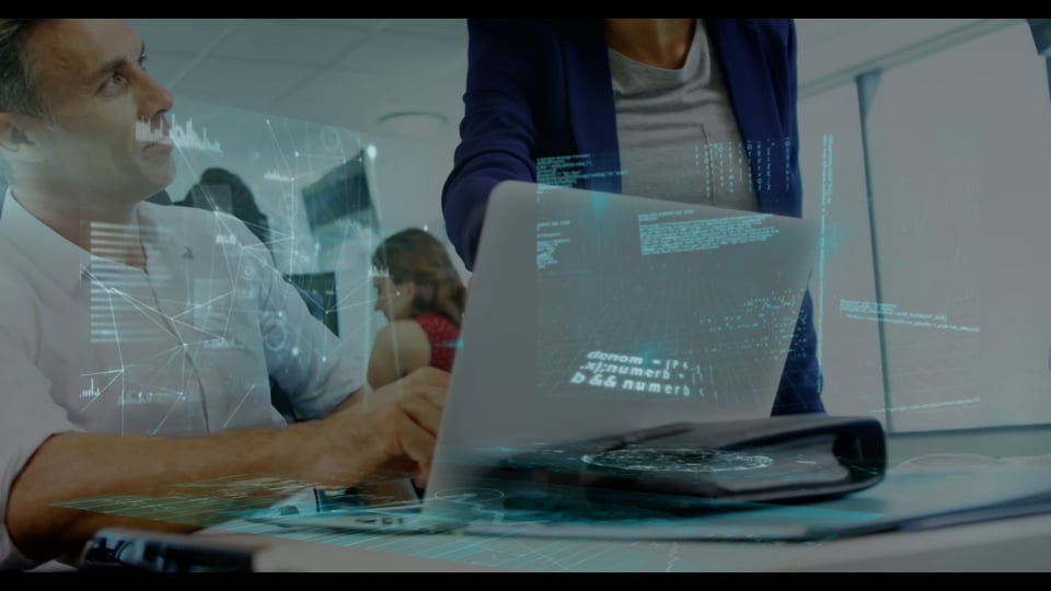 Animation of digital screen with diverse data over diverse female and ...