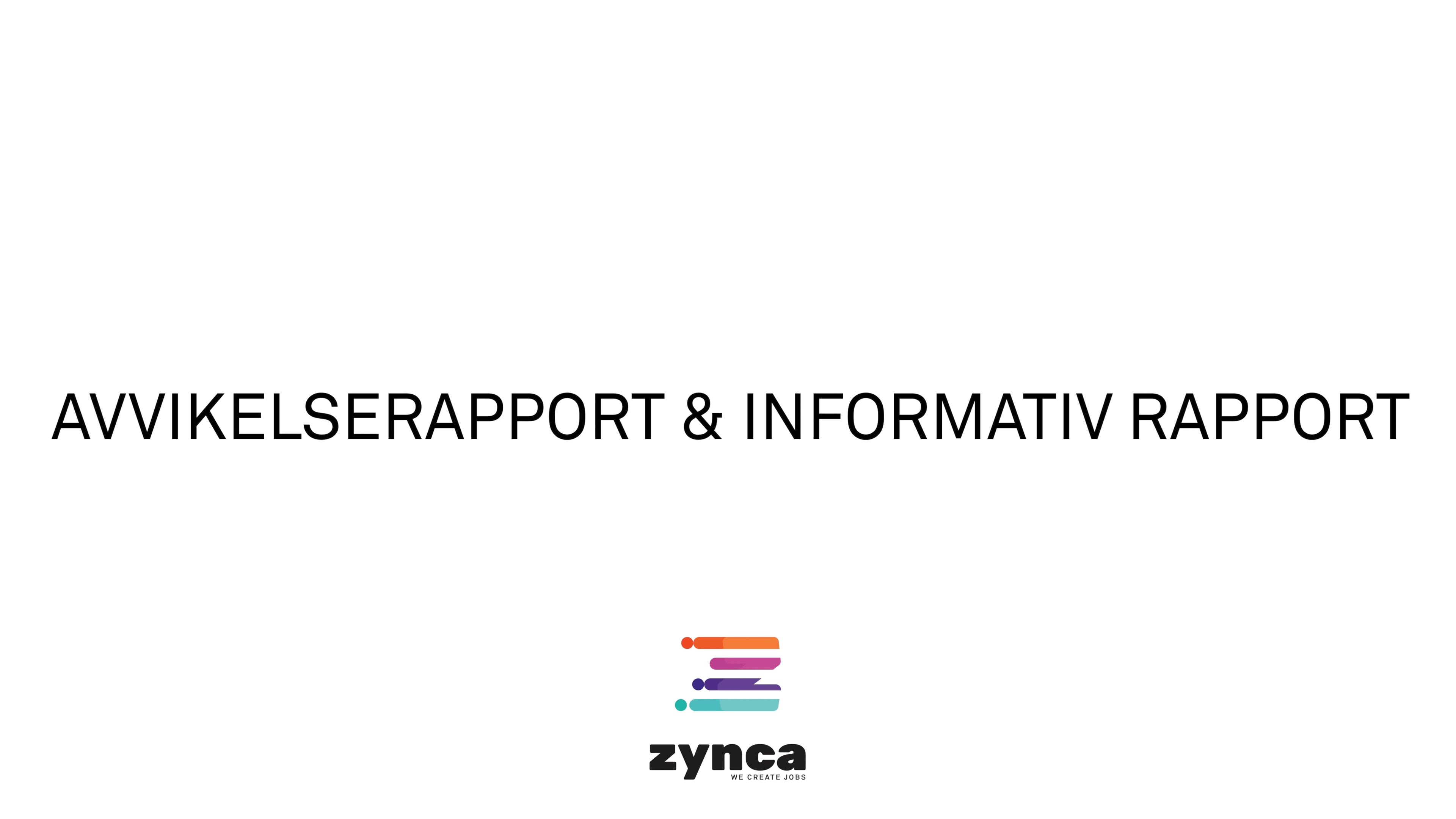 Avvikelserapport & Informativ rapport on Vimeo