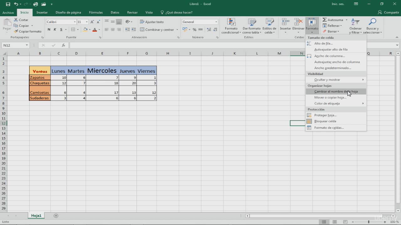 026 COMO CAMBIAR EL NOMBRE DE UNA HOJA DE EXCEL on Vimeo