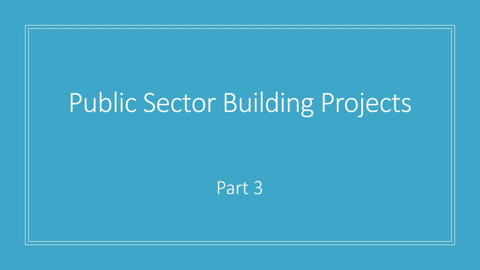 Public Sector Building Projects on Vimeo