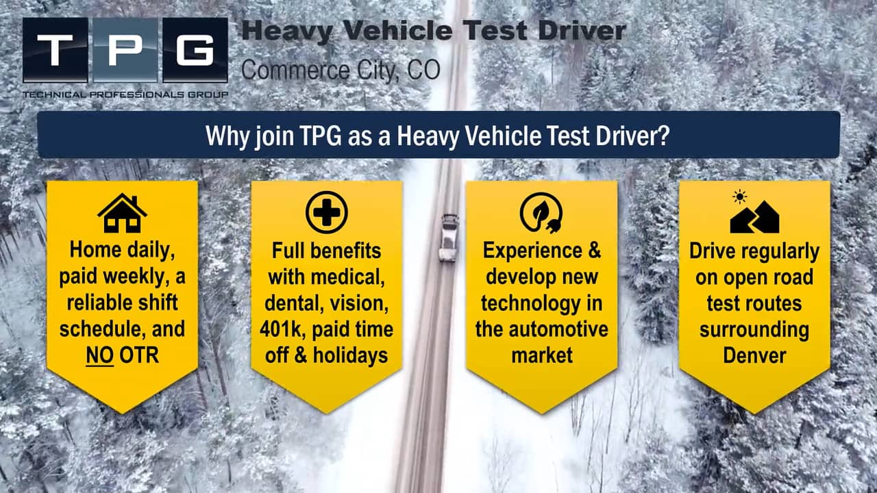 Heavy Vehicle Test Driver - Commerce City, CO on Vimeo