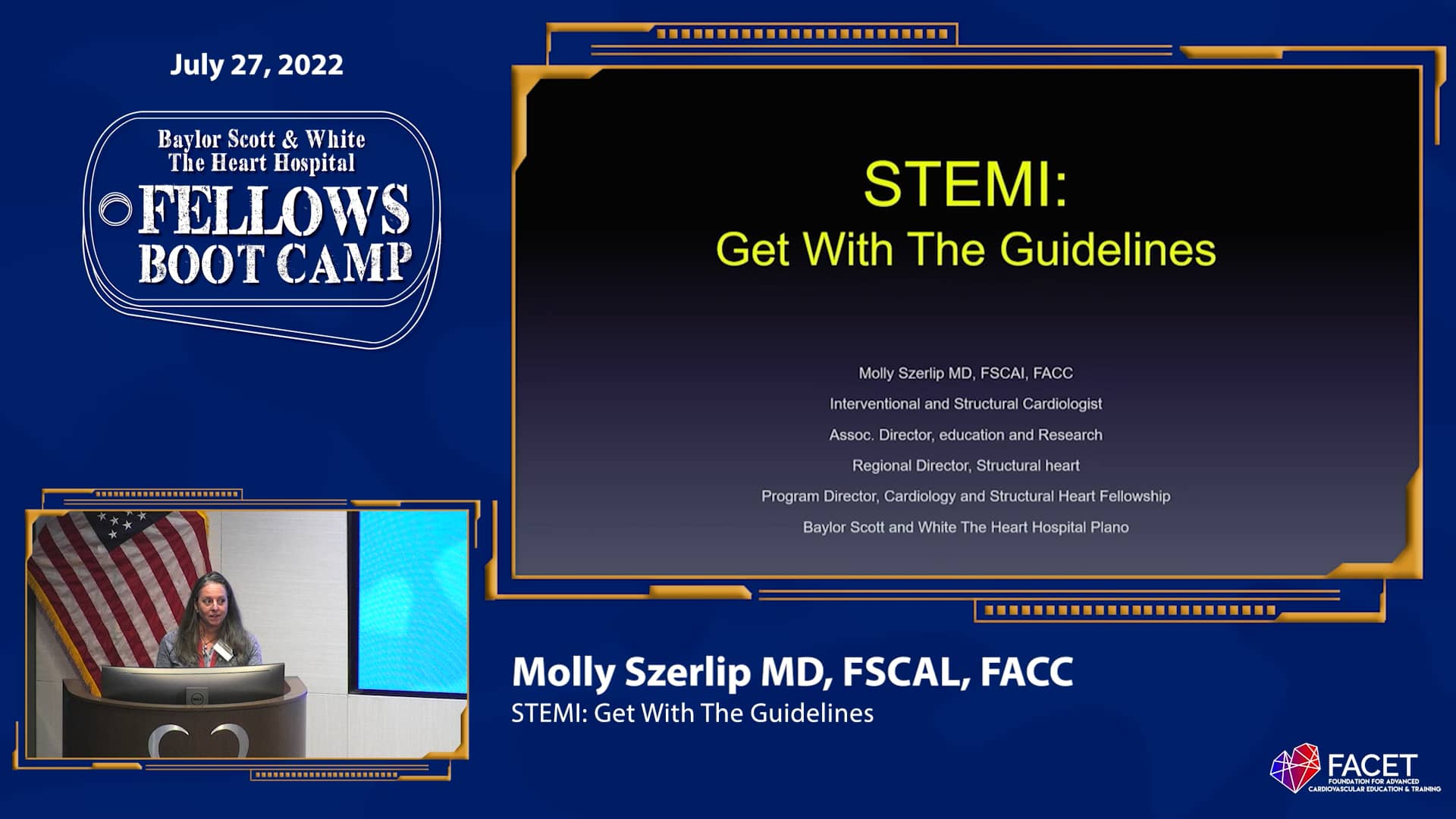 Fellows Boot Camp 2022 - STEMI - Get With The Guidelines (Molly Szerlip ...