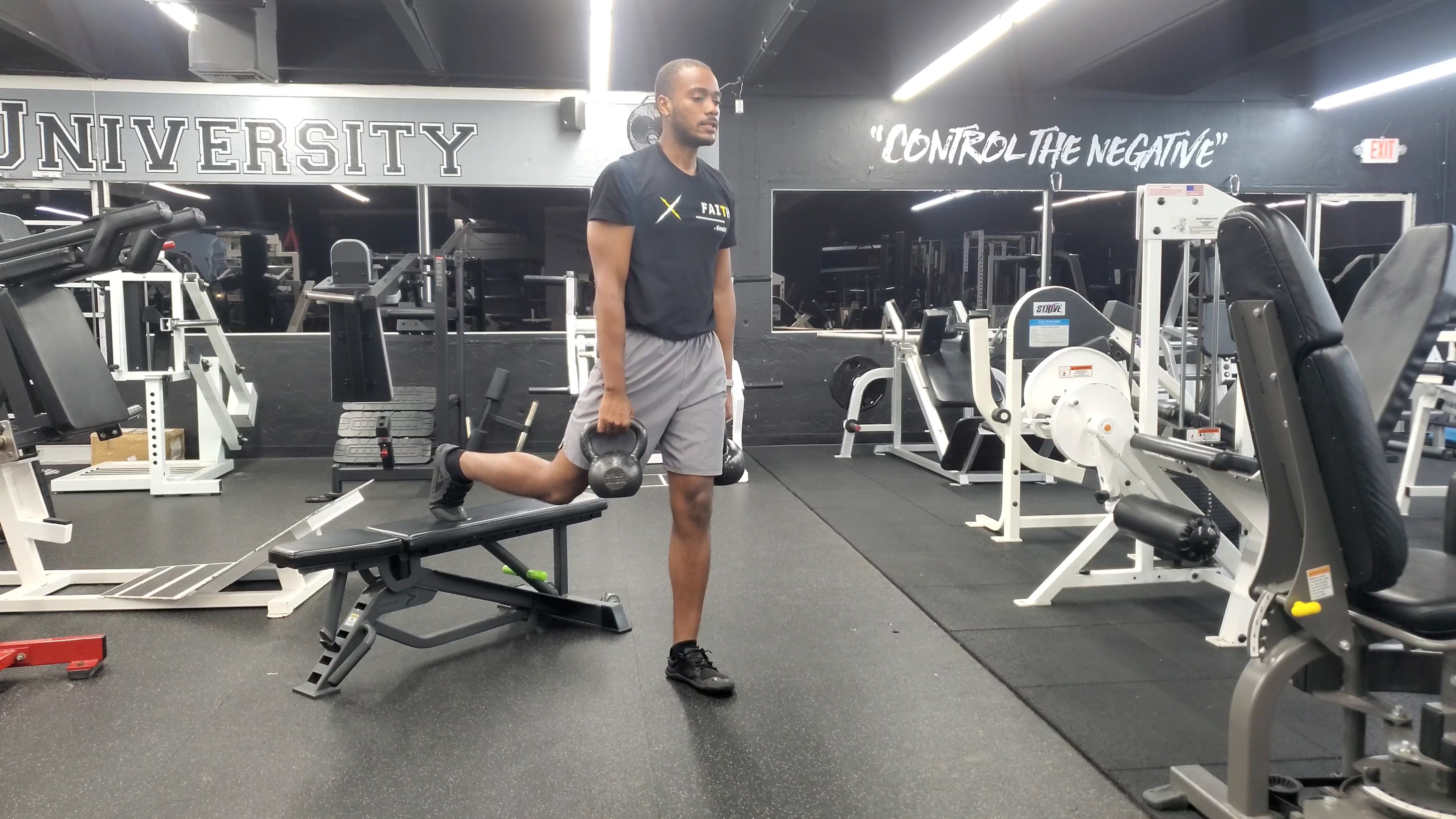 Rear Foot Elevated Kettlebell Deadlift on Vimeo