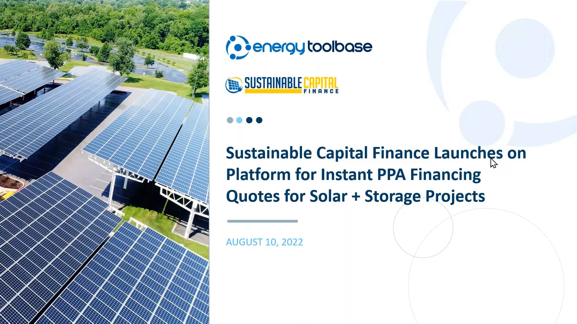 Webinar: Sustainable Capital Finance Launches on ETB Developer Platform ...