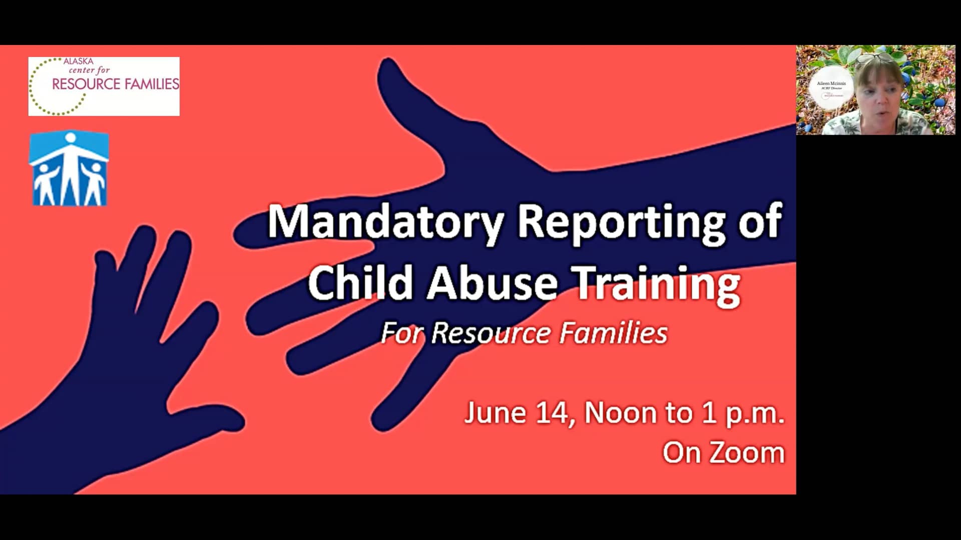 Mandatory Reporting of Child Abuse Training for Resource Families on Vimeo