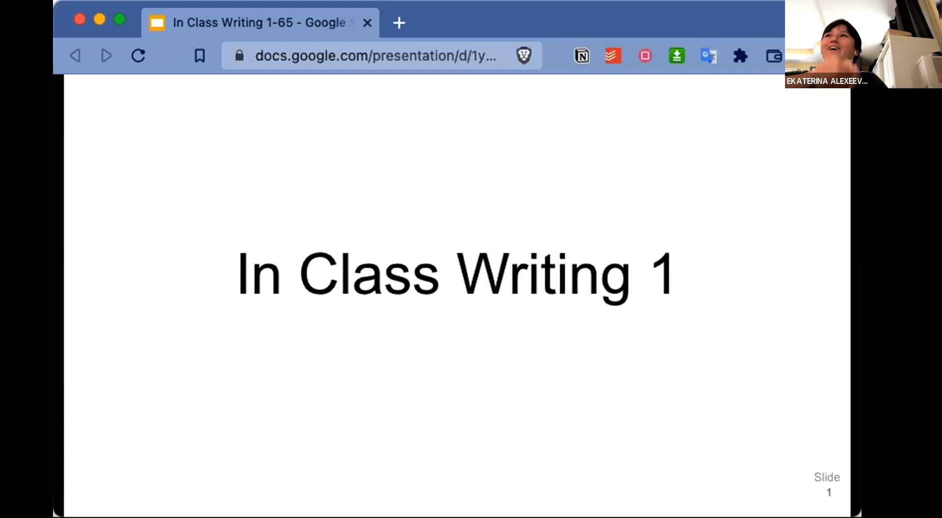 In Class Writing 1.mp4 on Vimeo