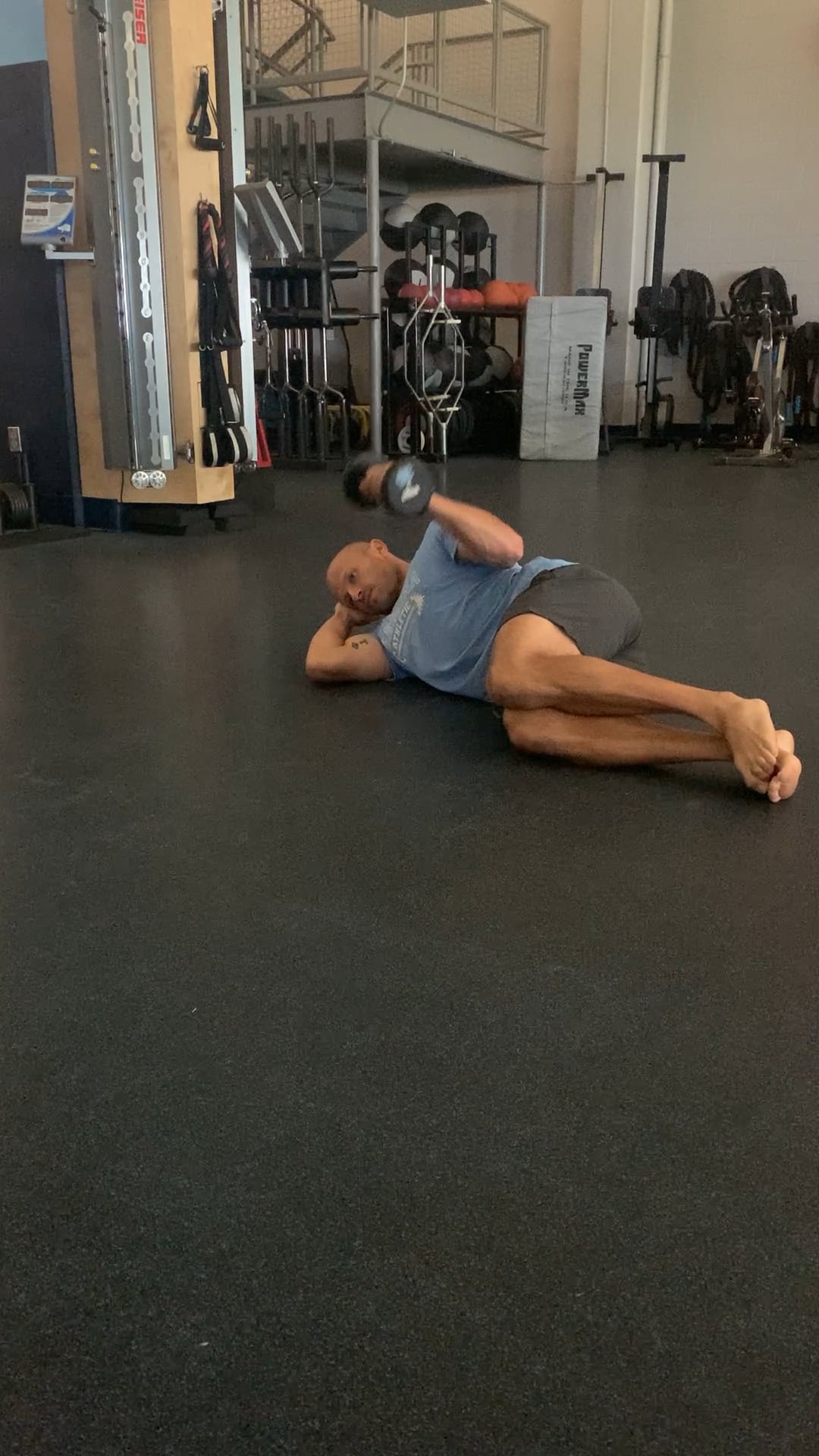Side lying external rotation DB on Vimeo