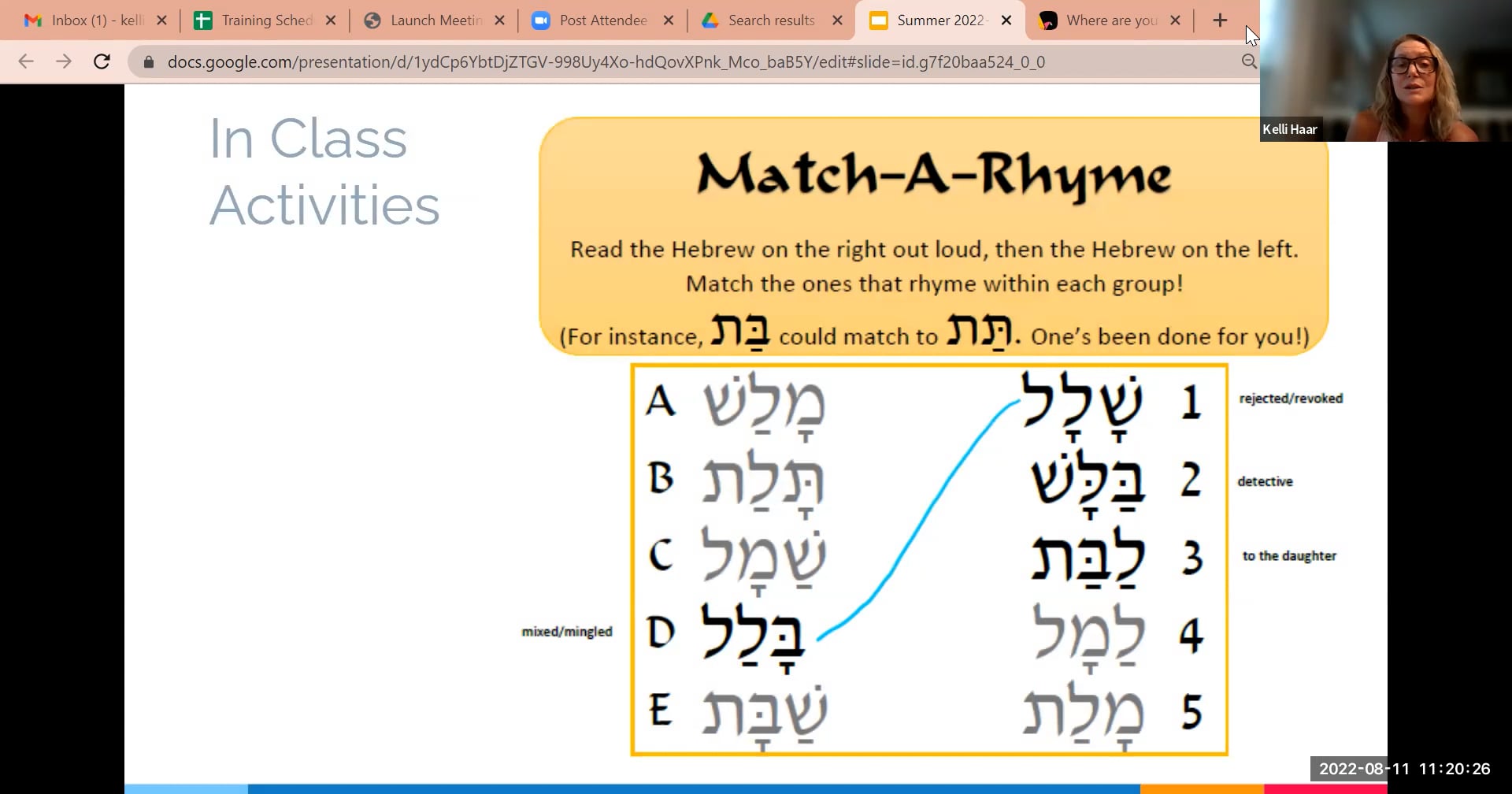 ShalomLearning JLearnHub Hebrew Curriculum Training 8/11/2022 on Vimeo