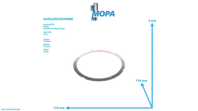 04157654 - MOPA AUSGLEICHSCHEIBE passend für Deutz Motoren on Vimeo