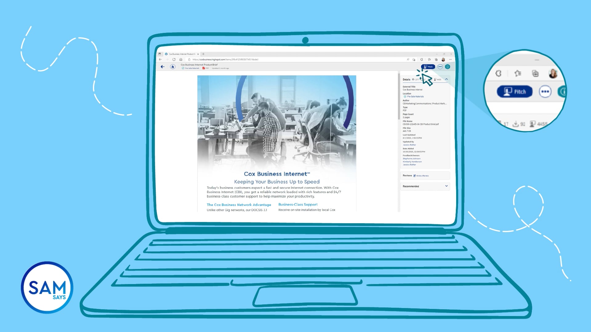 "SAM Says": How Do You Pitch From SAM? (Tips for Pitching Part I) on Vimeo