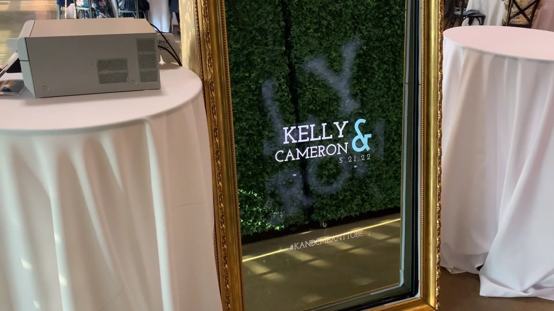 Star Booths Mirror Booth & Boomerang Booth package at an Amazing Wedding