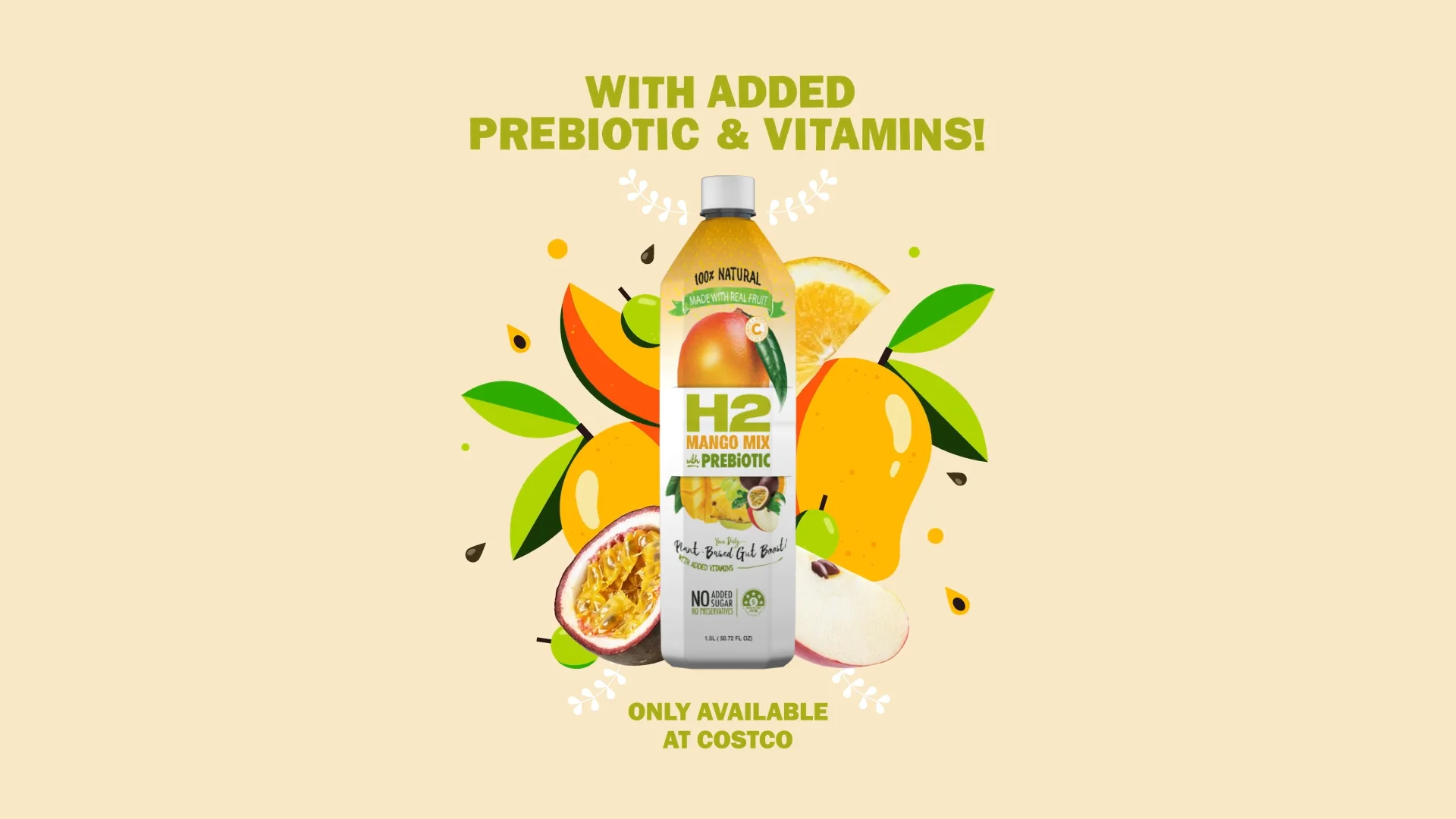 H2Coco - Made With Real Fruit - Mango Prebiotic on Vimeo