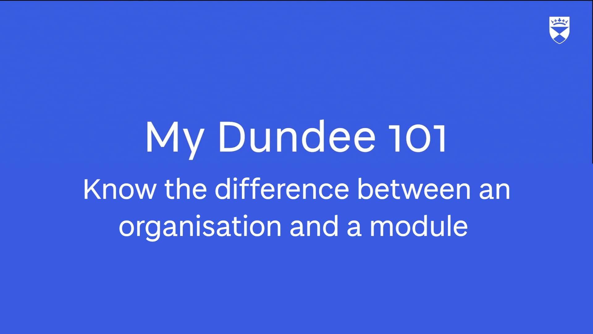 My Dundee 101 Student: Know the difference between an organisation and ...