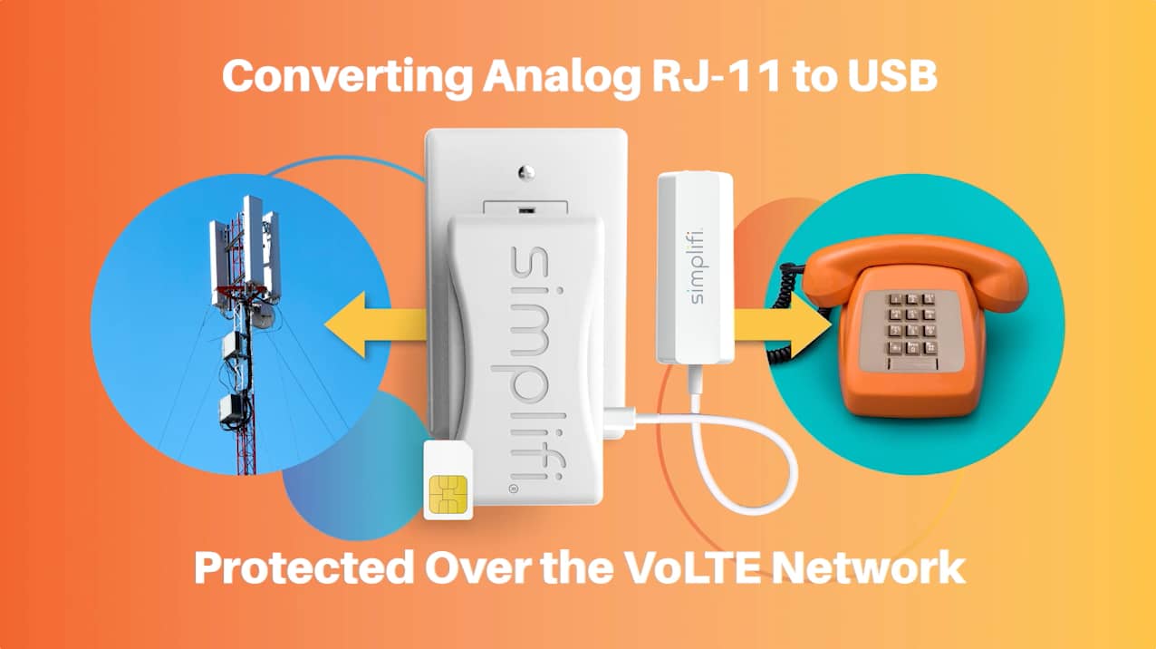 Simplifi Voicelink VoLTE POTS Line Replacement Adaptor on Vimeo