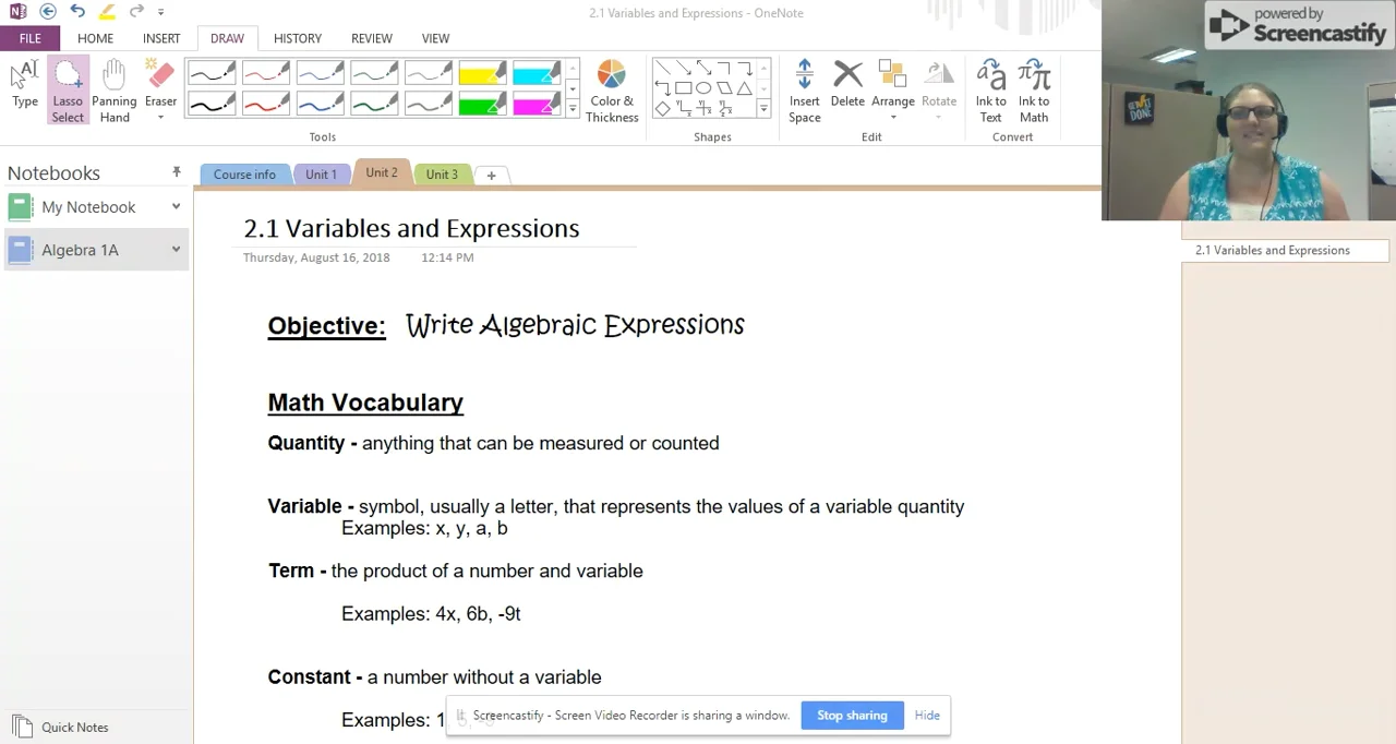 Lesson 1- Variables and Expressions - Part 1.mp4 on Vimeo