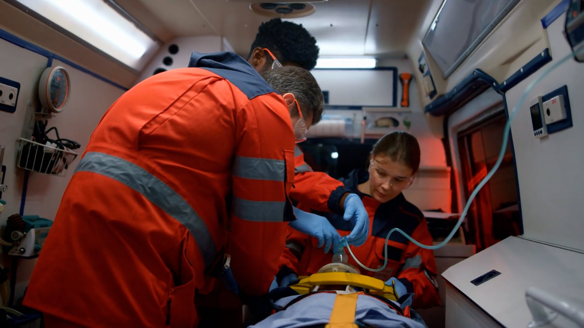ambulance-doctors-saving-life-of-victim-in-ambulance-vehicle-medical ...