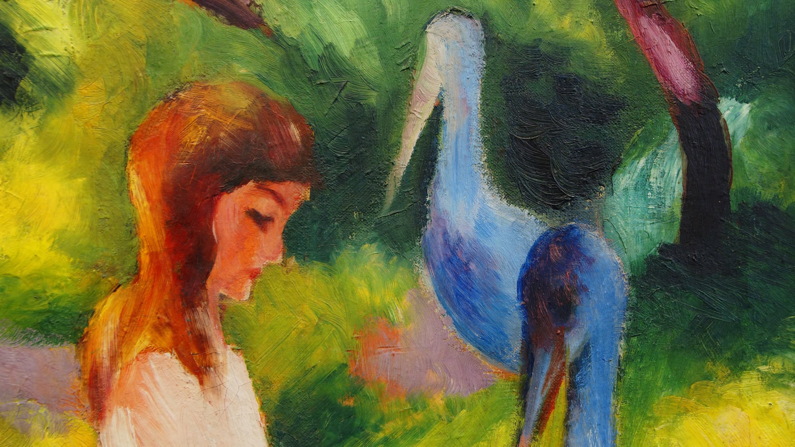 'Mädchen mit blauen Vögeln' by August Macke at Ketterer Kunst, June ...
