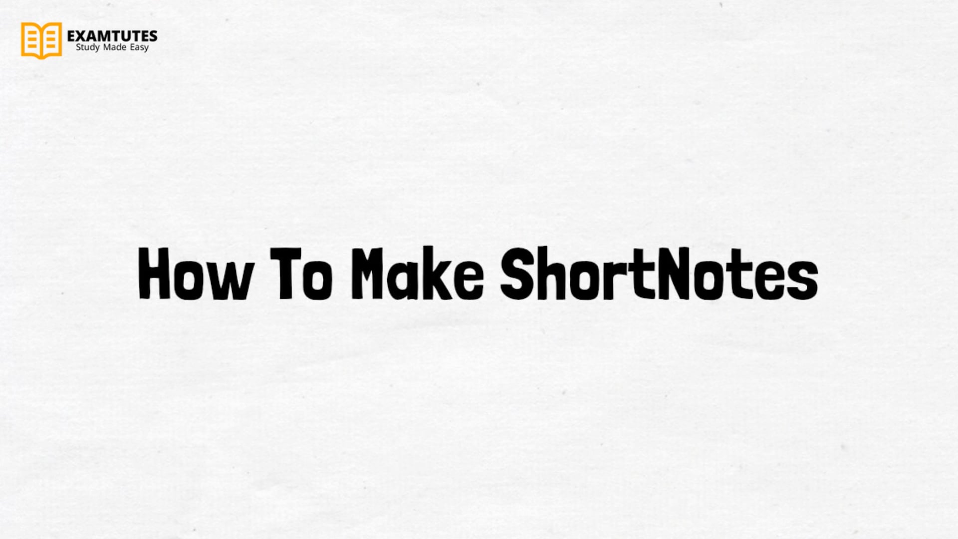 How To Make ShortNotes on Vimeo